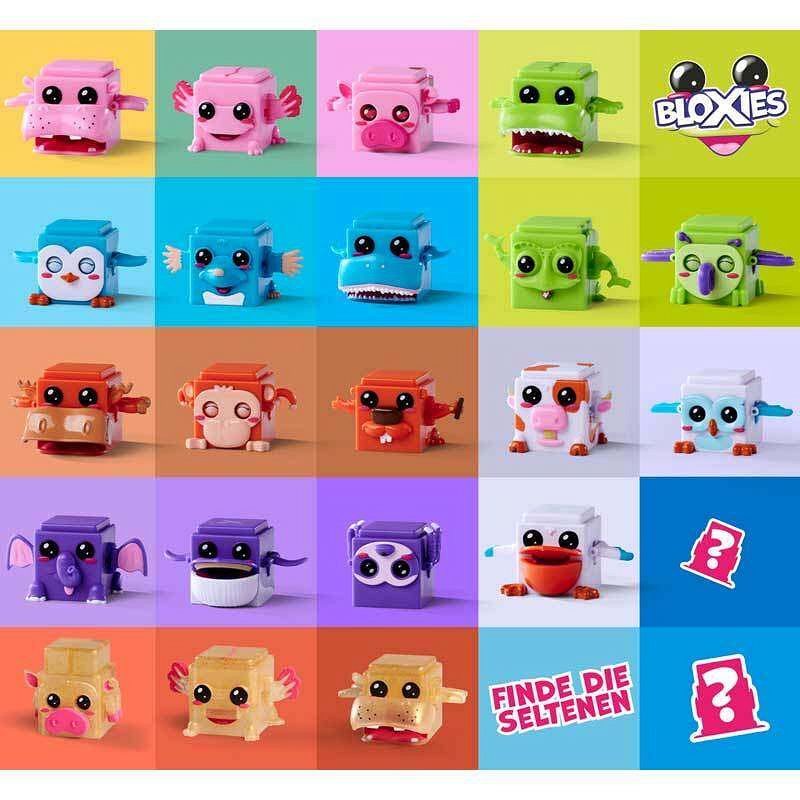 Simba Bloxies Figurki z ruchomymi elementami 4-pak z unikalnym ...